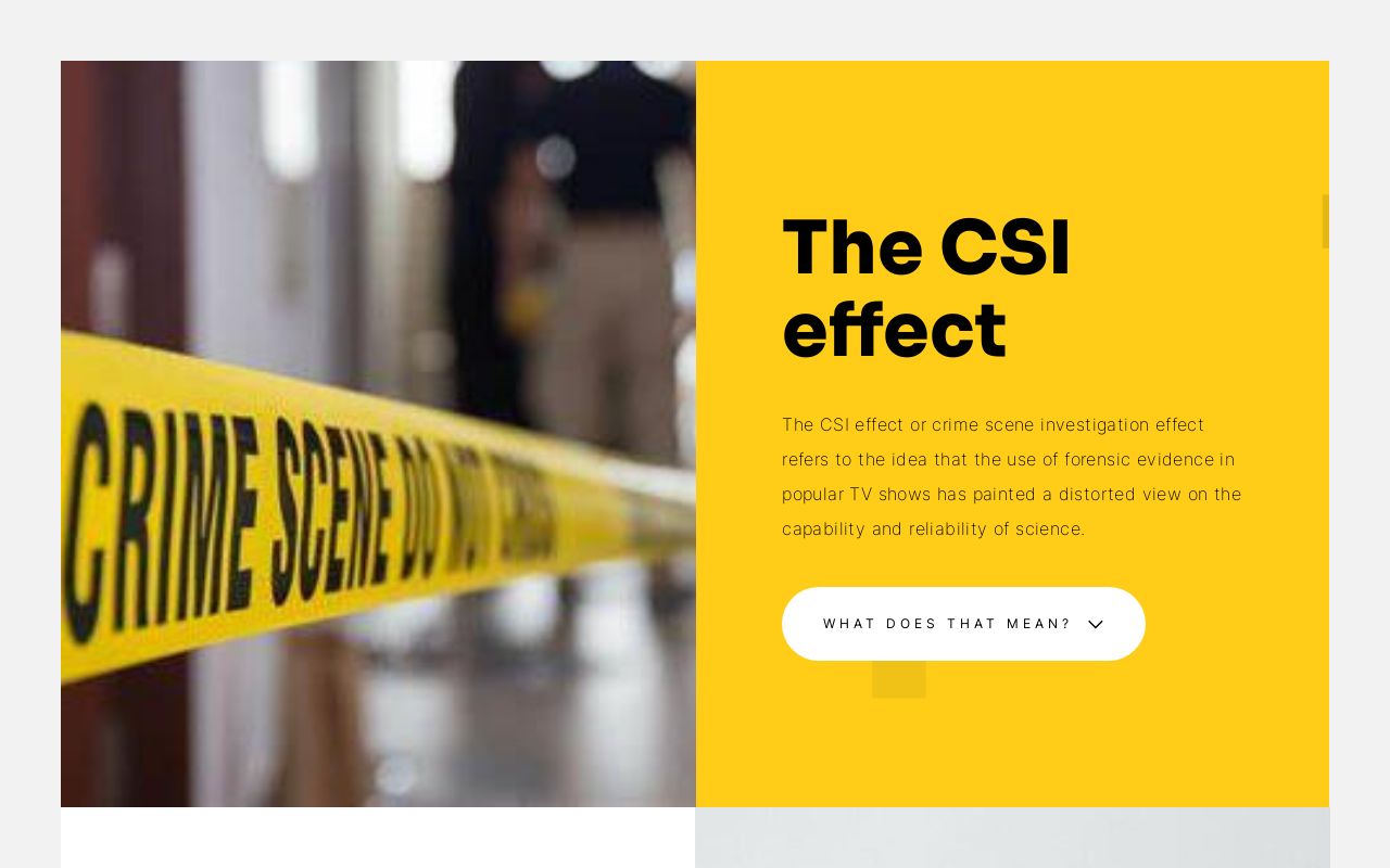 The CSI effect